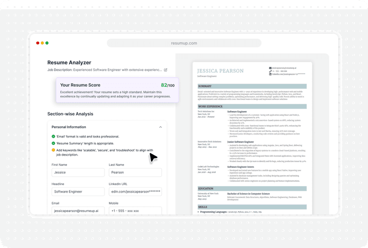 ATS Resume Checker — Free Resume Score & ATS Score Checker